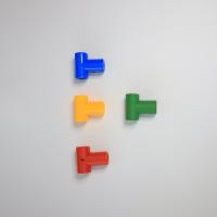 China PA6 Plastic T Playground Rope Connector 16mm with 500kg Capacity for Climbing Nets for sale