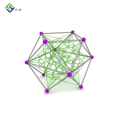 China Custom Diamond Shape Kids Playground Climbing Net 4000mm×5600mm TUV Certified Outdoor Safety Rope Structure for sale