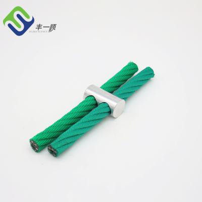 China 16mm Aluminum Crossed Wire Playground Rope Connector for 12-22mm Ropes - Parallel Design for sale
