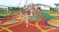 China Triangle Large Playground Climbing Net - 500kg-800kg Capacity Polyester Rope for 5-15 Children - SGS Certified for sale