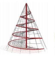 China Commercial Cone Climbing Net Playground Equipment - Custom Sizes with 1 Year Warranty for sale