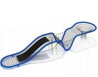 China Commercial Outdoor Triangle Rope Climbing Net 500kg-800kg Capacity for 5-15 Children Playground Equipment for sale