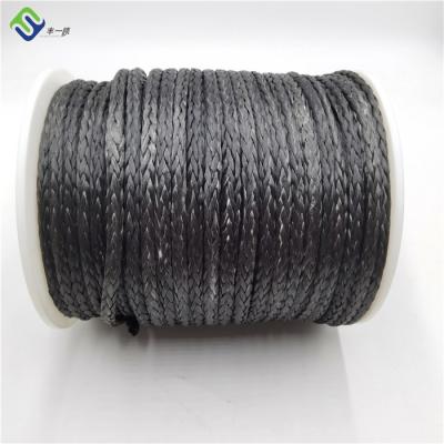 China 12 Strand SK75 UHMWPE Synthetic Winch Rope 14mm 100m for ATV UTV for sale