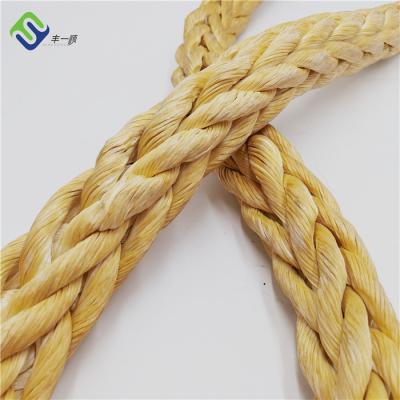 China 12 Strand UHMWPE Mooring Rope 20mm-120mm High Strength Tow Rope for Shipyard for sale