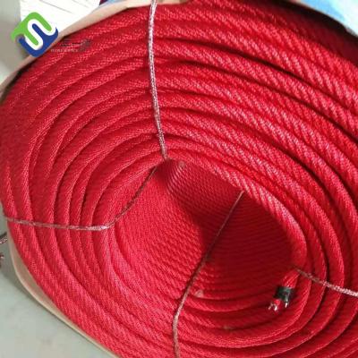 China 4 Or 6 Strand Twisted Polyester Steel Wire Core Combination Rope For Hammock Swing for sale