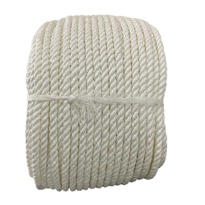China 3 Strand Nylon Marine Mooring Rope 16mm Diameter 220m Length - High Tensile Strength Twisted Design for sale
