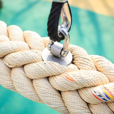 China Outdoor Children Rope Swing Bridge 150mm Diameter 2.5m Length for Playground Play Equipment for sale