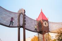 China 16mm Polyester Rope Net Tunnel for Playgrounds - Custom Sizes Available from 1x3m | Florescence Brand for sale