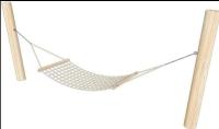 China 1.8x0.8m Commercial Playground Rope Hammock Swing with Steel Core - 1500x800mm Size for sale