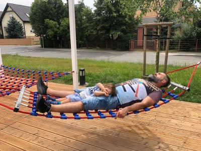 China 1.8x0.8m Commercial Playground Rope Hammock Swing with Steel Core - 1500x800mm Size for sale