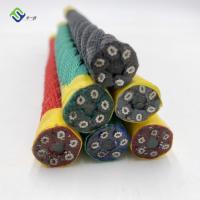 China 16mm Polyester Combination Rope with 2.7mm Steel Core - UV Resistant Playground Climbing Rope 500m Length for sale