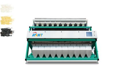 China Intelligent 5400 Pixels Rice Sorting Machine 10 Chutes for sale