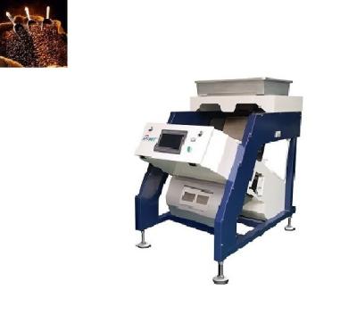 China Mini One Chute Coffee Beans Color Sorting Machine 64 Channels 0.5-0.9 T/H for sale