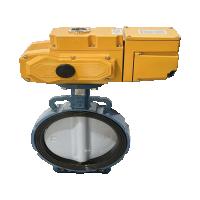 China 4-inch WCB SS304316 High Temperature Electric Centerline Soft-sealed Butterfly Valve Cutting Regulating DC24 Remote Control for sale