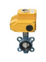 China 4-inch WCB SS304316 High Temperature Electric Centerline Soft-sealed Butterfly Valve Cutting Regulating DC24 Remote Control for sale