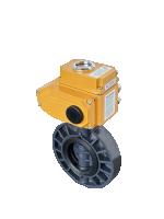 China 2in8in Electric Plastic Butterfly Valves Extension Rods DC24V/AC220V Customizable. Both German American Standards Available. for sale