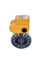 China 2in8in Electric Plastic Butterfly Valves Extension Rods DC24V/AC220V Customizable. Both German American Standards Available. for sale