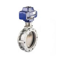 China 2in 20in Aluminum Alloy High-temperature Flue Dust Removal air Valve Electric Ventilation butterfly Valve DC24VAC110V 220V 380V for sale