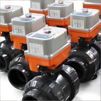 China Etrany UPVC PVC Motorized Ball Valve Industrial Grade Electric Control Valve for Water Treatment PN10/PN16 for sale