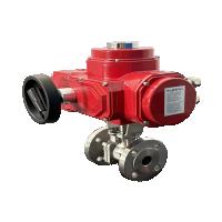 China 2in 10inExplosion Proof Electric Ball Valve, Flange Type, WCB/Stainless Steel, or Oil Gas Chemical IndustryDC24VAC110V220V380V for sale
