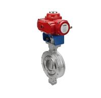 China 2in10in Explosion-proof Electric Hard-sealed Three-offset Butterfly Valve DC 24VAC 110V 220V 380V Standard/ Intelligent Type for sale