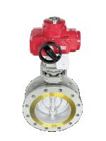China 2in10in Explosion-proof Electric Hard-sealed Three-offset Butterfly Valve DC 24VAC 110V 220V 380V Standard/ Intelligent Type for sale