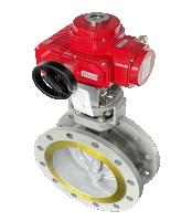 China 2in10in Explosion-proof Electric Hard-sealed Three-offset Butterfly Valve DC 24VAC 110V 220V 380V Standard/ Intelligent Type for sale