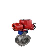 China 2in15in Explosion-proof Electric PTFE-lined  Butterfly Valve with Hard Sealing Carbon Steel Flange DC24VAC110V220V380V for sale