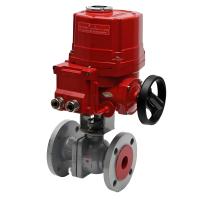 China Explosion-proof Stainless Steel Electric Two-piece Ball Valve DC 24V/24VAC/110V/220V/380V Flange Connection High Temperature for sale