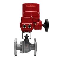 China Explosion-proof Stainless Steel Electric Two-piece Ball Valve DC 24V/24VAC/110V/220V/380V Flange Connection High Temperature for sale