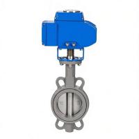 China 2IN10IN Electric Cast Iron WCB Soft-Sealed Centerline Adjustable Butterfly Valve DC24VAC110V/220V/380V Ordinary/Intelligent Type for sale