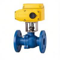 China Carbon Steel Stainless Steel WCB Flange Hard-sealed Electric Adjustable Ball Valve Ordinary Intelligent TypeDC24VAC110V220V380V for sale