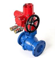 China WCB Angle-Acting Explosion-Proof Electric Ball Valve  Ordinary/ Intelligent Type - Large Diameter  DC 24V AC 110V 220V 380V for sale