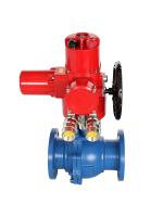 China WCB Angle-Acting Explosion-Proof Electric Ball Valve  Ordinary/ Intelligent Type - Large Diameter  DC 24V AC 110V 220V 380V for sale