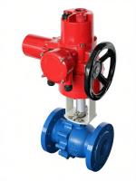 China WCB Angle-Acting Explosion-Proof Electric Ball Valve  Ordinary/ Intelligent Type - Large Diameter  DC 24V AC 110V 220V 380V for sale