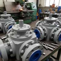 China 2in25in Explosion-proof Electric Angle-travel Three-way Ball Valve with Large-diameter Hard Sea High Torque LAC24VDC110V220V380V for sale