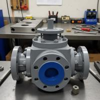 China 2in25in Explosion-proof Electric Angle-travel Three-way Ball Valve with Large-diameter Hard Sea High Torque LAC24VDC110V220V380V for sale