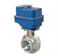 China 4 Inch WCB Stainless Steel Electric Threaded Quick-Assembly Butterfly Valve Precisely Controls Intelligent Type DC24V Commercial for sale
