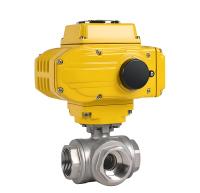 China 1/2in11/2in WCB Stainless Steel Miniature Electric Quick-Connect Threaded Ball Valve Lightweight Compact DC24V AC110V220V380V for sale
