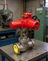 China Carbon Steel, Stainless Steel WCB Angle-travel Electric Stop Valve, Ordinary Intelligent Type, AC24VDC110V220V380V for sale