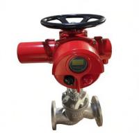 China Carbon Steel, Stainless Steel WCB Angle-travel Electric Stop Valve, Ordinary Intelligent Type, AC24VDC110V220V380V for sale