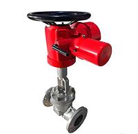 China Carbon Steel, Stainless Steel WCB Angle-travel Electric Stop Valve, Ordinary Intelligent Type, AC24VDC110V220V380V for sale