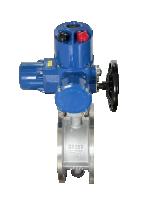 China 2IN10INelectric Actuated Hard-sealed Angle-travel butterfly Valve,DC24VAC110V220V380VStandardt/Intelligent Type Various Calibers for sale