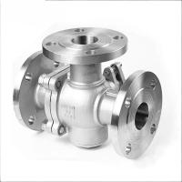 China 3 Way Flange Ball Valve Stainless Steel 304 316 L/T Port Manual Three Way Ball Valve for Water Oil Gas for sale