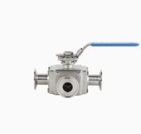 China Factory Wholesale Price Stainless Steel 304 3 Way Ball Valve Waterproof Three-way Valve for Water Control for sale