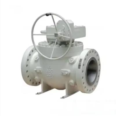 China High & Low Temperature Resistant Manual Top Entry Trunnion Ball Valve, Stainless Steel Industrial Valve for sale