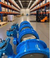 China 2in-48in Large Caliber WCB SS304/316 Flange Hard Seal Double Flange Concentric butterfly Valve with Gearbox  Standard for sale