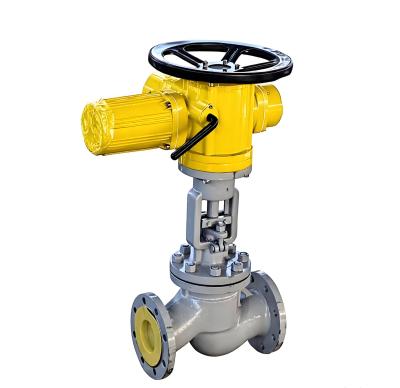 China Hot Sale Electric Flange Stop Valve DN100 with Multi Turn Modulating Motorized Actuator 4-20mA Feedback for Water Oil Gas OEM for sale