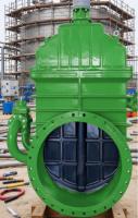 China 2in 40in Large Diameter Flange Cast Iron Electric Hard Seal Gate Valve for Municipal Water Supply Support Remote Control for sale
