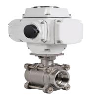 China 2in PN63 DC 12V High Pressure Electric Actuated BSP Thread ISO Mount Stainless Steel Water OEM Remote Control Ball Valve for sale